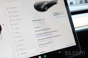 Pelēks Tesla Model Y 2022 Tukums, ar dzinēja tilpumu 0.00 L un nobraukumu 114 tūkst. km par 30000 €, foto 13 vietnē AUTOMOTO.COM.LV