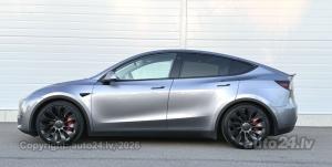 Grey Tesla Model Y 2023 in Tallinn, with an engine capacity of 0.00 L and mileage of 69 thousand km for 36500 €, photo 6 on AUTOMOTO.COM.LV