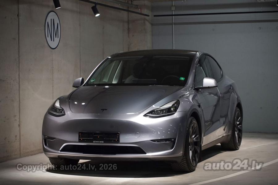 Grey Tesla Model Y 2023 in Tallinn, with an engine capacity of 0.00 L and mileage of 43 thousand km for 39490 €, photo 4 on AUTOMOTO.COM.LV
