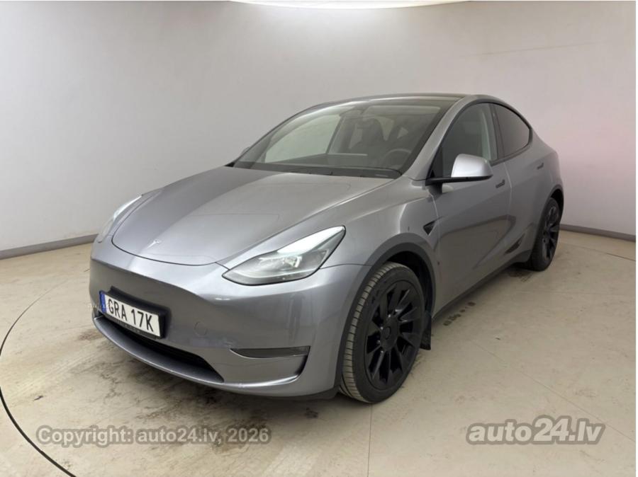 Grey Tesla Model Y 2023 in Tallinn, with an engine capacity of 0.00 L and mileage of 50 thousand km for 40990 €, photo 1 on AUTOMOTO.COM.LV