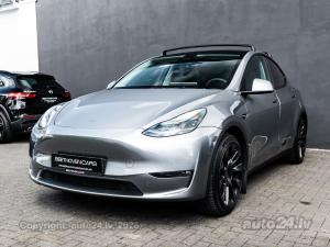 Grey Tesla Model Y 2023 in Tallinn, with an engine capacity of 0.00 L and mileage of 26 thousand km for 41990 €, photo  on AUTOMOTO.COM.LV
