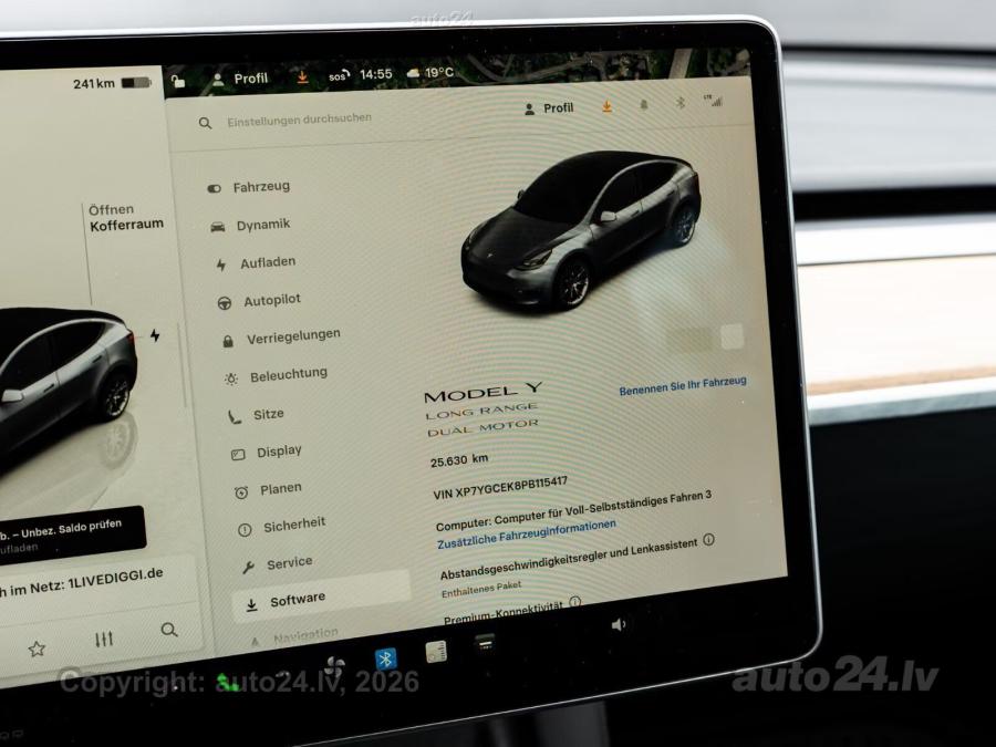 Pelēks Tesla Model Y 2023 Tallina, ar dzinēja tilpumu 0.00 L un nobraukumu 26 tūkst. km par 41990 €, foto 18 vietnē AUTOMOTO.COM.LV