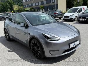 Pelēks Tesla Model Y 2023 Tartu, ar dzinēja tilpumu 0.00 L un nobraukumu 48 tūkst. km par 40500 €, foto  vietnē AUTOMOTO.COM.LV