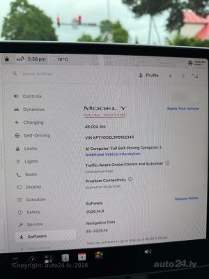 Pelēks Tesla Model Y 2023 Tartu, ar dzinēja tilpumu 0.00 L un nobraukumu 48 tūkst. km par 40500 €, foto 15 vietnē AUTOMOTO.COM.LV