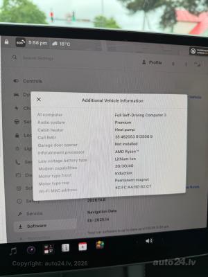 Pelēks Tesla Model Y 2023 Tartu, ar dzinēja tilpumu 0.00 L un nobraukumu 48 tūkst. km par 40500 €, foto 16 vietnē AUTOMOTO.COM.LV