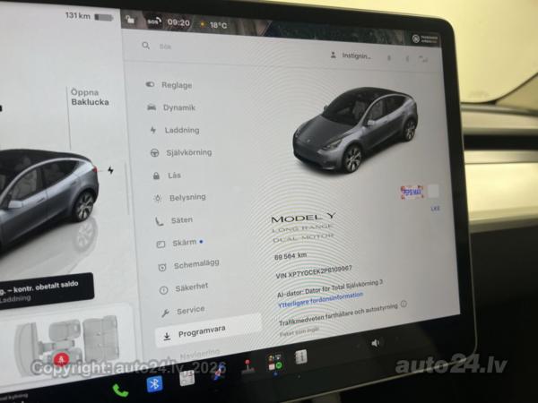 Серый Тесла Модель Y 2023 в Таллин, объемом двигателя 0.00 л и пробегом 70 тыс. км за 38990 €, фото 9 на AUTOMOTO.COM.LV