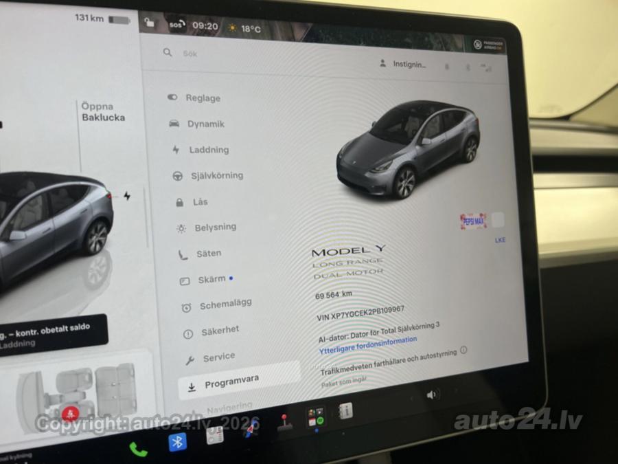 Pelēks Tesla Model Y 2023 Tallina, ar dzinēja tilpumu 0.00 L un nobraukumu 70 tūkst. km par 38990 €, foto 10 vietnē AUTOMOTO.COM.LV