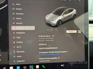 Grey Tesla Model Y 2023 in Tartu, with an engine capacity of 0.00 L and mileage of 22 thousand km for 40300 €, photo 25 on AUTOMOTO.COM.LV