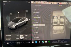 Grey Tesla Model Y 2023 in Tartu, with an engine capacity of 0.00 L and mileage of 22 thousand km for 40300 €, photo 28 on AUTOMOTO.COM.LV