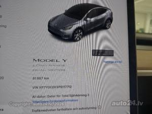 Grey Tesla Model Y 2023 in Tallinn, with an engine capacity of 0.00 L and mileage of 52 thousand km for 39990 €, photo 11 on AUTOMOTO.COM.LV