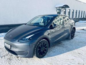 Pelēks Tesla Model Y 2023 Viļņa, ar dzinēja tilpumu 0.00 L un nobraukumu 54 tūkst. km par 27900 €, foto 10 vietnē AUTOMOTO.COM.LV