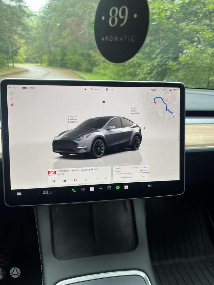 Pelēks Tesla Model Y 2023 Viļņa, ar dzinēja tilpumu 0.00 L un nobraukumu 54 tūkst. km par 27900 €, foto 15 vietnē AUTOMOTO.COM.LV