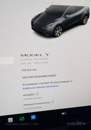 Pelēks Tesla Model Y 2021 Tallina, ar dzinēja tilpumu 0.00 L un nobraukumu 180 tūkst. km par 29500 €, foto 12 vietnē AUTOMOTO.COM.LV