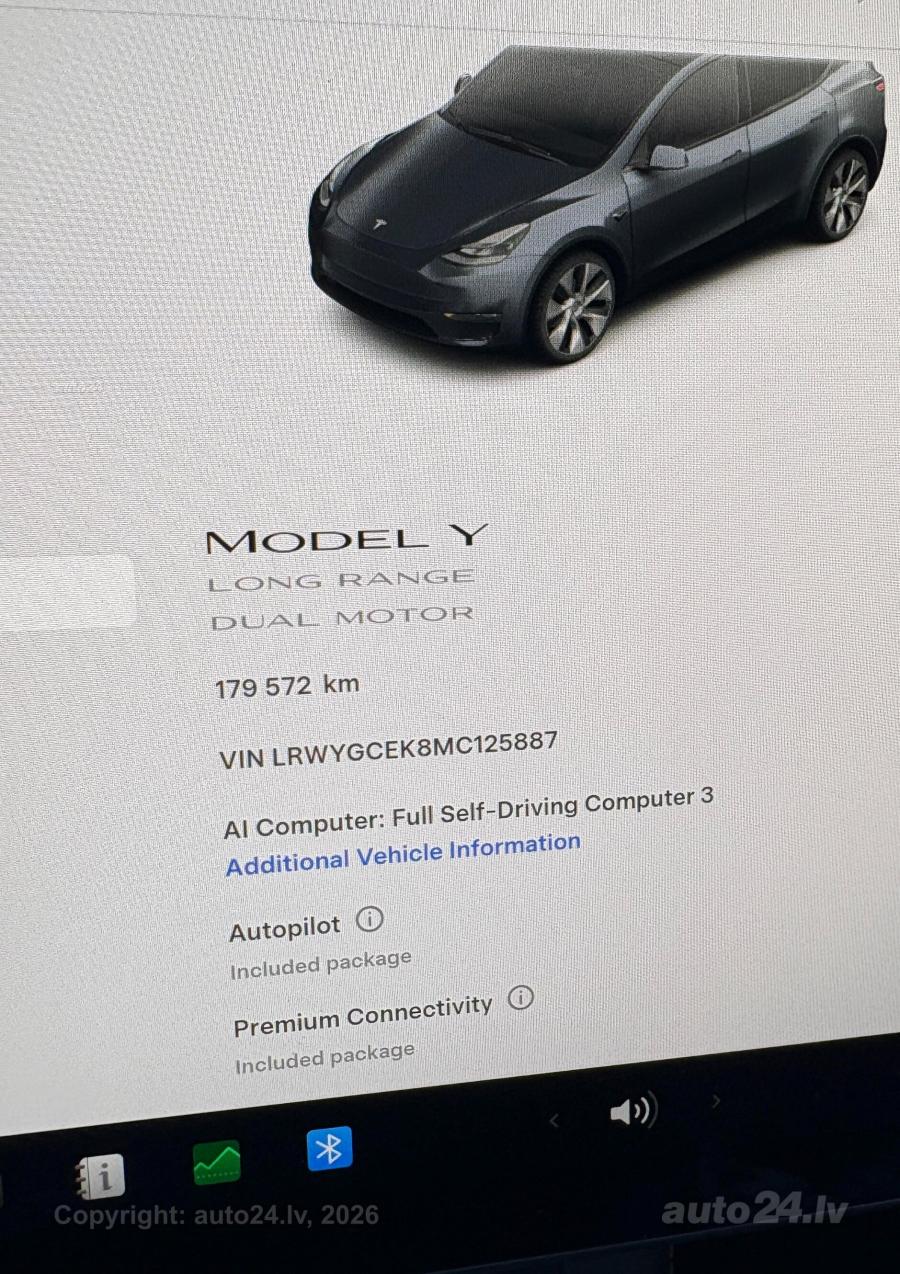 Pelēks Tesla Model Y 2021 Tallina, ar dzinēja tilpumu 0.00 L un nobraukumu 180 tūkst. km par 29500 €, foto 12 vietnē AUTOMOTO.COM.LV