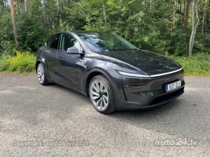 Grey Tesla Model Y 2025 in Tallinn, with an engine capacity of 0.00 L and mileage of 27 thousand km for 54900 €, photo 3 on AUTOMOTO.COM.LV