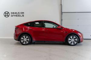 Sarkans Tesla Model Y 2021 Viļņa, ar dzinēja tilpumu 0.00 L un nobraukumu 118 tūkst. km par 31900 €, foto 4 vietnē AUTOMOTO.COM.LV