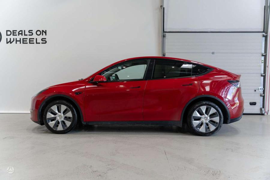 Sarkans Tesla Model Y 2021 Viļņa, ar dzinēja tilpumu 0.00 L un nobraukumu 118 tūkst. km par 31900 €, foto 5 vietnē AUTOMOTO.COM.LV