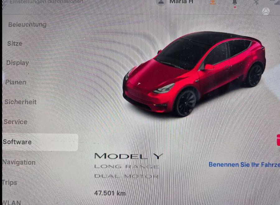 Red Tesla Model Y 2023 in Klaipeda, with an engine capacity of 0.00 L and mileage of 48 thousand km for 11700 €, photo 8 on AUTOMOTO.COM.LV