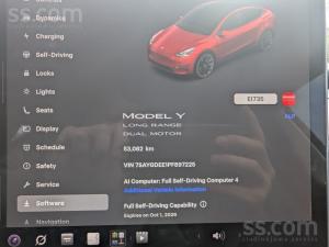 Sarkans Tesla Model Y 2023 Rīga, ar dzinēja tilpumu 0.00 L un nobraukumu 53 tūkst. km par 37000 €, foto 12 vietnē AUTOMOTO.COM.LV