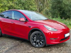 Sarkans Tesla Model Y 2023 Rīga, ar dzinēja tilpumu 0.00 L un nobraukumu 53 tūkst. km par 37000 €, foto 20 vietnē AUTOMOTO.COM.LV