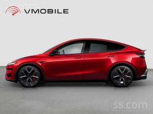 Sarkans Tesla Model Y 2026 Rīga, ar dzinēja tilpumu 0.00 L un nobraukumu 10 tūkst. km par 73840 €, foto 3 vietnē AUTOMOTO.COM.LV