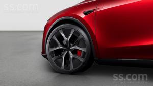 Sarkans Tesla Model Y 2026 Rīga, ar dzinēja tilpumu 0.00 L un nobraukumu 10 tūkst. km par 73840 €, foto 7 vietnē AUTOMOTO.COM.LV
