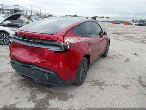 Sarkans Tesla Model Y 2026 Klaipėda, ar dzinēja tilpumu 0.00 L un nobraukumu 4 tūkst. km par 20700 €, foto 5 vietnē AUTOMOTO.COM.LV