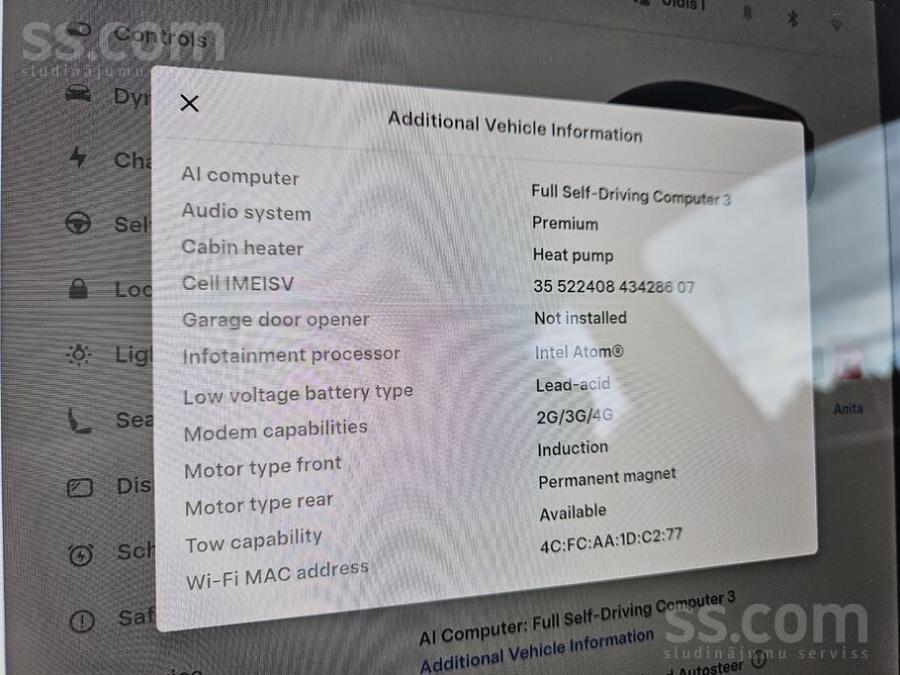 Sarkans Tesla Model Y 2021 Rīga, ar dzinēja tilpumu 0.00 L un nobraukumu 82 tūkst. km par 28800 €, foto 11 vietnē AUTOMOTO.COM.LV