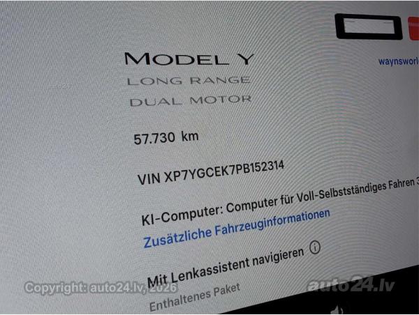 Sarkans Tesla Model Y 2023 Tallina, ar dzinēja tilpumu 0.00 L un nobraukumu 58 tūkst. km par 41990 €, foto 10 vietnē AUTOMOTO.COM.LV