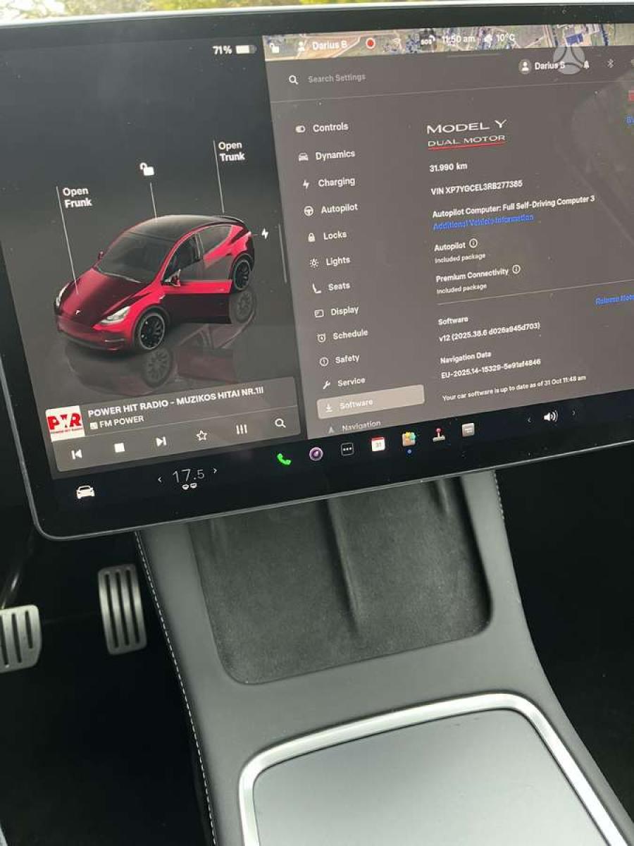 Красный Тесла Модель Y 2023 в Мажейкяй, объемом двигателя 0.00 л и пробегом 32 тыс. км за 38000 €, фото 11 на AUTOMOTO.COM.LV