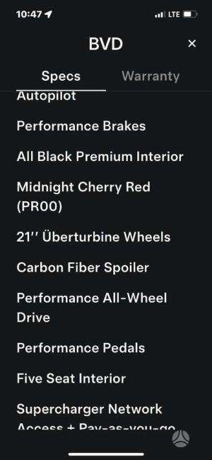 Красный Тесла Модель Y 2023 в Мажейкяй, объемом двигателя 0.00 л и пробегом 32 тыс. км за 38000 €, фото 13 на AUTOMOTO.COM.LV