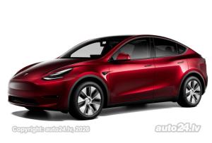 Sarkans Tesla Model Y 2023 Tallina, ar dzinēja tilpumu 0.00 L un nobraukumu 69 tūkst. km par 37700 €, foto  vietnē AUTOMOTO.COM.LV