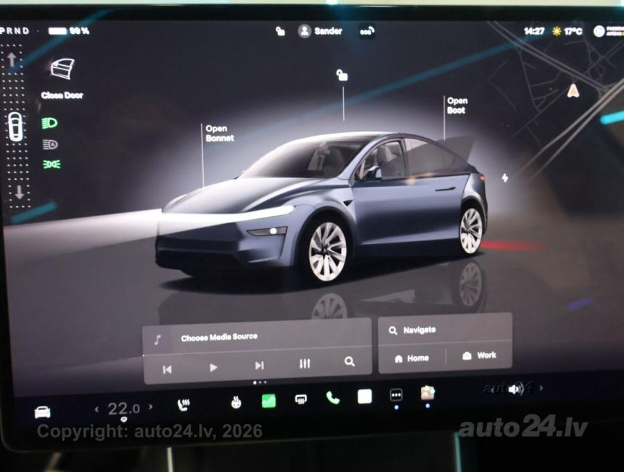 Tesla Model Y 2026 in Tallinn, with an engine capacity of 0.00 L and mileage of 8 thousand km for 62990 €, photo 22 on AUTOMOTO.COM.LV