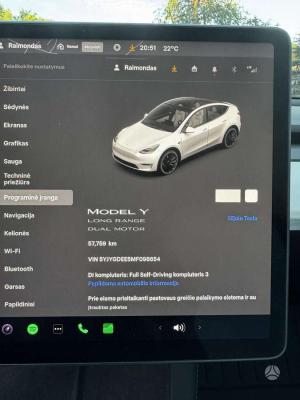 Balts Tesla Model Y 2021 Viļņa, ar dzinēja tilpumu 0.00 L un nobraukumu 58 tūkst. km par 26900 €, foto 8 vietnē AUTOMOTO.COM.LV