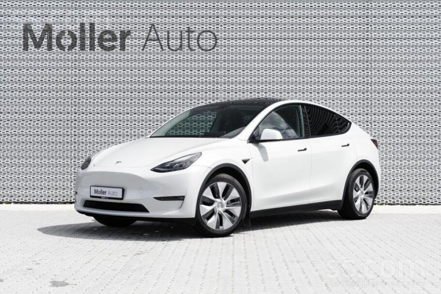 Balts Tesla Model Y 2021 Rīga, ar dzinēja tilpumu 0.00 L un nobraukumu 71 tūkst. km par 32150 €, foto 1 vietnē AUTOMOTO.COM.LV