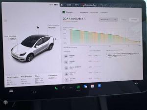Белый Тесла Модель Y 2021 в Клайпеда, объемом двигателя 0.00 л и пробегом 84 тыс. км за 26900 €, фото 19 на AUTOMOTO.COM.LV