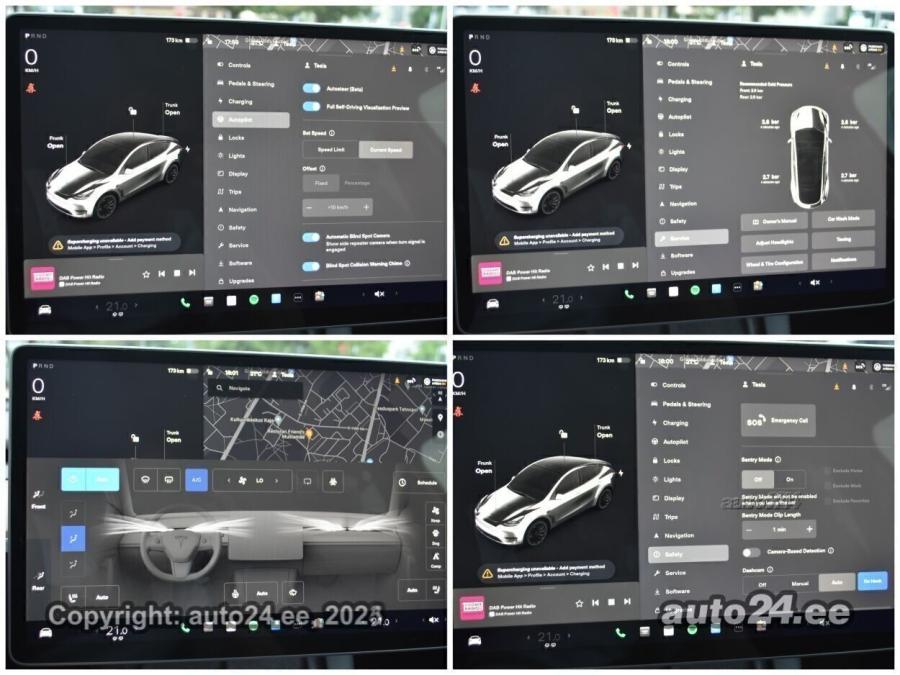Белый Тесла Модель Y 2022 в Таллин, объемом двигателя 0.00 л и пробегом 70 тыс. км за 39890 €, фото 14 на AUTOMOTO.COM.LV