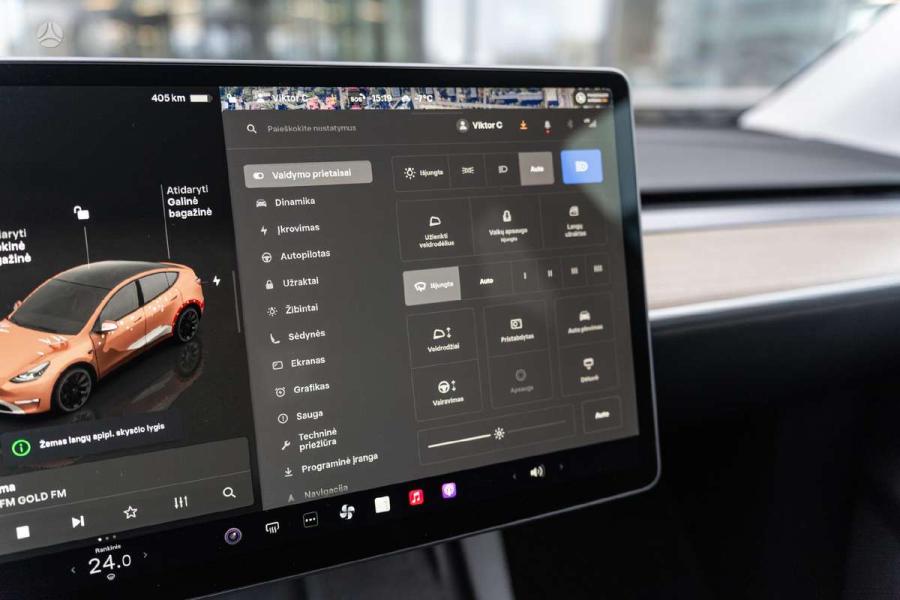 Белый Тесла Модель Y 2022 в Вильнюс, объемом двигателя 0.00 л и пробегом 160 тыс. км за 29500 €, фото 21 на AUTOMOTO.COM.LV