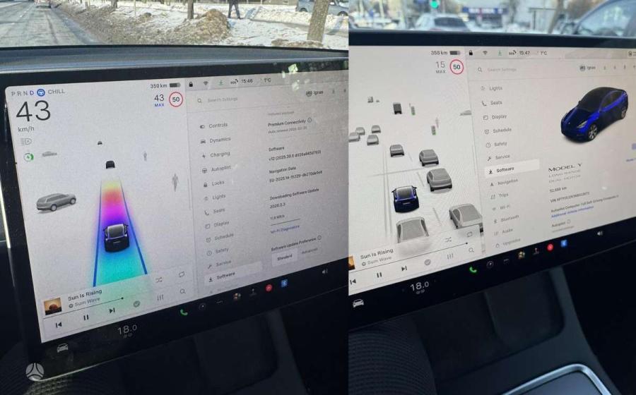 Белый Тесла Модель Y 2022 в Вильнюс, объемом двигателя 0.00 л и пробегом 53 тыс. км за 29500 €, фото 14 на AUTOMOTO.COM.LV