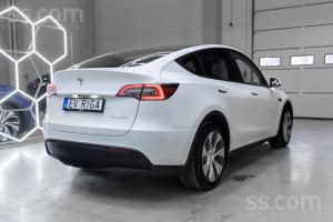 Balts Tesla Model Y 2022 Rīga, ar dzinēja tilpumu 0.00 L un nobraukumu 112 tūkst. km par 32740 €, foto 8 vietnē AUTOMOTO.COM.LV