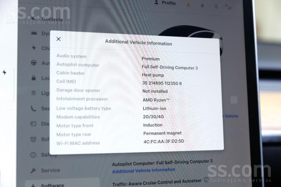 Balts Tesla Model Y 2022 Rīga, ar dzinēja tilpumu 0.00 L un nobraukumu 112 tūkst. km par 32740 €, foto 21 vietnē AUTOMOTO.COM.LV