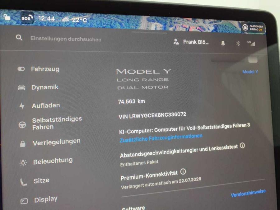 Balts Tesla Model Y 2022 Rīga, ar dzinēja tilpumu 0.00 L un nobraukumu 74 tūkst. km par 33990 €, foto 8 vietnē AUTOMOTO.COM.LV