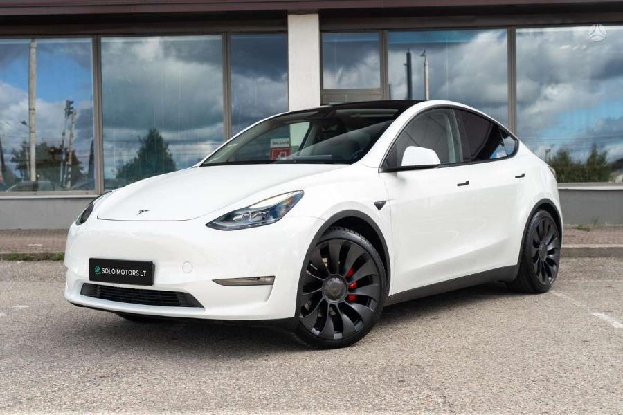 Balts Tesla Model Y 2022 Viļņa, ar dzinēja tilpumu 0.00 L un nobraukumu 53 tūkst. km par 34000 €, foto 9 vietnē AUTOMOTO.COM.LV
