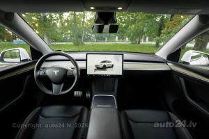 White Tesla Model Y 2022 in Tallinn, with an engine capacity of 0.00 L and mileage of 43 thousand km for 41000 €, photo 12 on AUTOMOTO.COM.LV