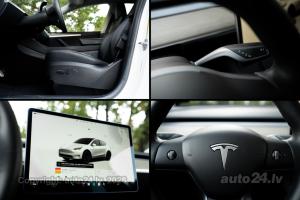 White Tesla Model Y 2022 in Tallinn, with an engine capacity of 0.00 L and mileage of 43 thousand km for 41000 €, photo 23 on AUTOMOTO.COM.LV