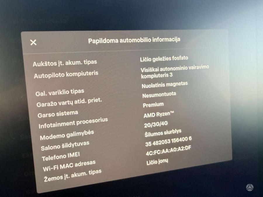 Белый Тесла Модель Y 2023 в Шяуляй, объемом двигателя 0.00 л и пробегом 55 тыс. км за 23900 €, фото 18 на AUTOMOTO.COM.LV