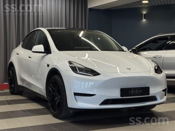 Balts Tesla Model Y 2023 Rīga, ar dzinēja tilpumu 0.00 L un nobraukumu 77 tūkst. km par 31990 €, foto 3 vietnē AUTOMOTO.COM.LV