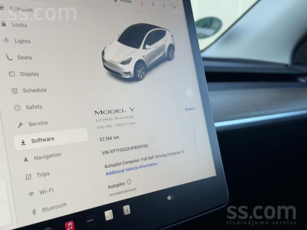 Balts Tesla Model Y 2023 Rīga, ar dzinēja tilpumu 0.00 L un nobraukumu 58 tūkst. km par 38900 €, foto 9 vietnē AUTOMOTO.COM.LV
