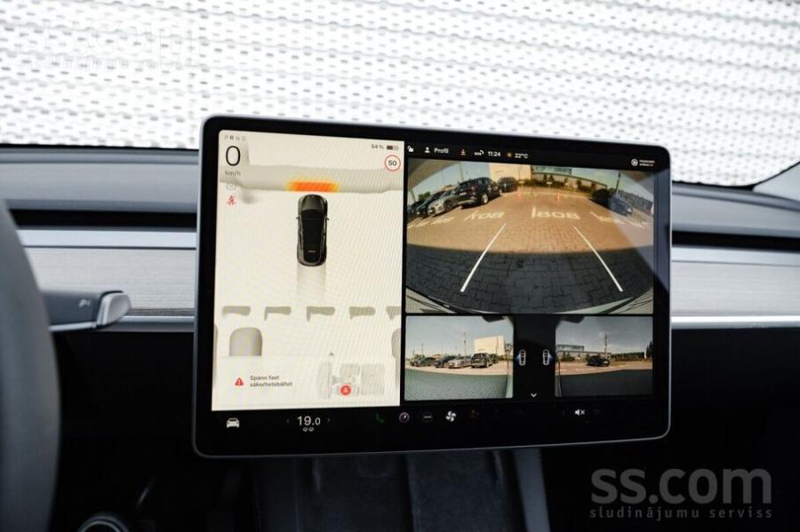 Balts Tesla Model Y 2023 Rīga, ar dzinēja tilpumu 0.00 L un nobraukumu 76 tūkst. km par 40900 €, foto 13 vietnē AUTOMOTO.COM.LV