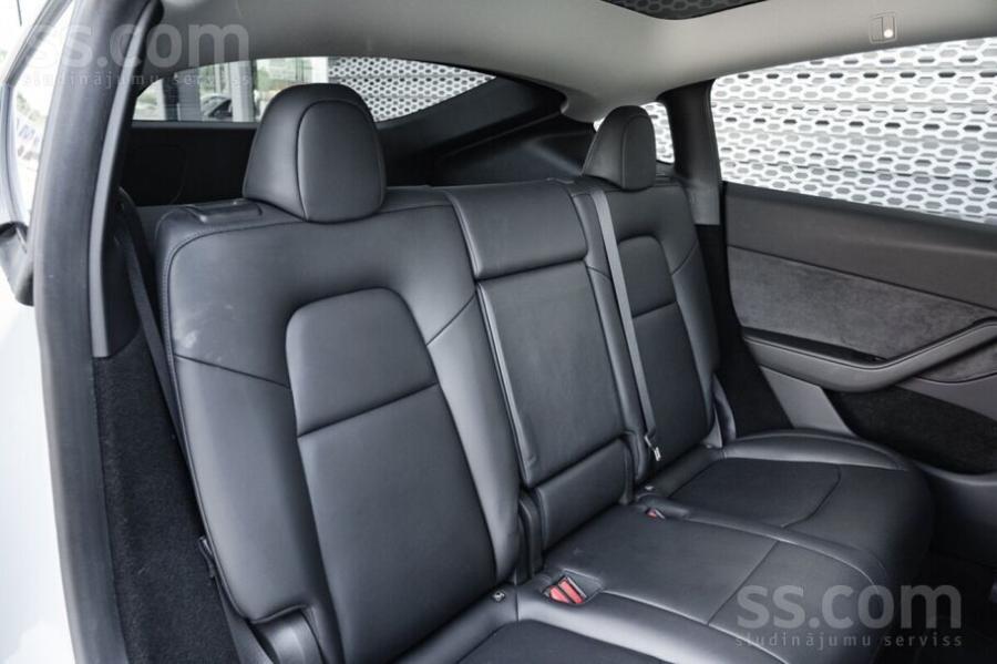 Balts Tesla Model Y 2023 Rīga, ar dzinēja tilpumu 0.00 L un nobraukumu 76 tūkst. km par 40900 €, foto 16 vietnē AUTOMOTO.COM.LV